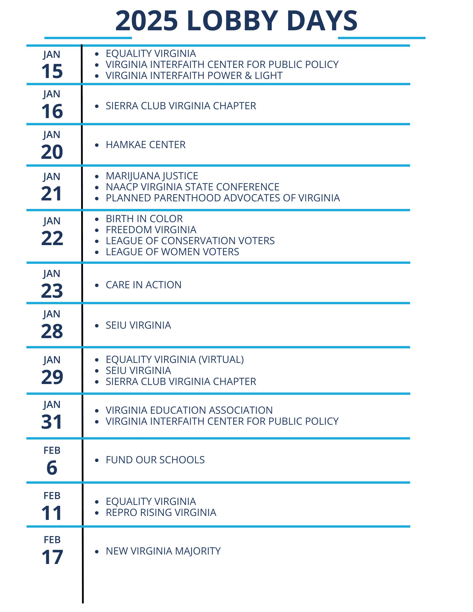 2025 General Assembly Lobby Days | ProgressVA